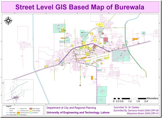 Pakistan GIS: Street Level GIS Map of Burewala